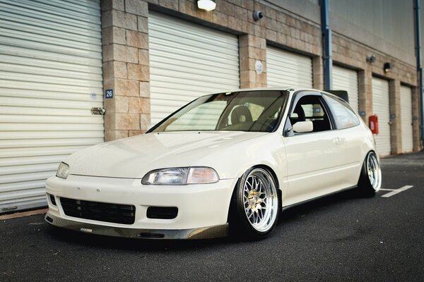 Stanced Ek Hatch Wallpaper